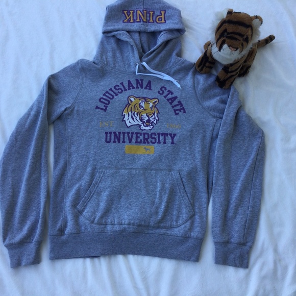 Victoria's Secret | Tops | Victorias Secret Pink Lsu Tigers Pullover ...